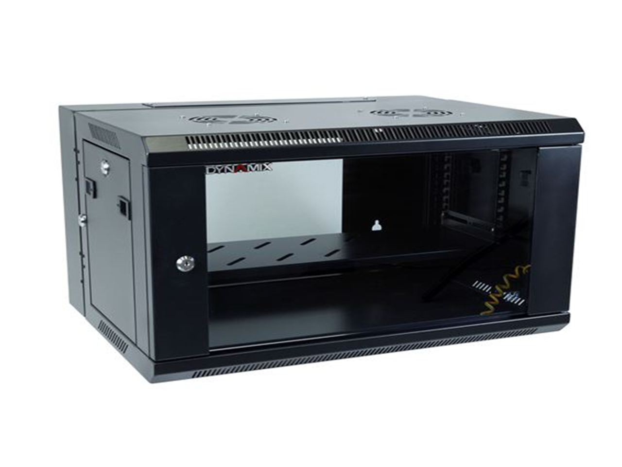 6RU Universal Swing Wall Mount Cabinet - Clear Digital