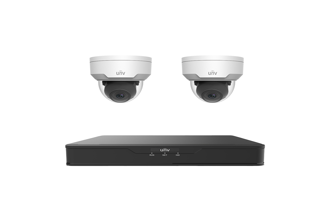 4 Channel - 2 x Camera Vandal Dome (5MP) Kit - Clear Digital