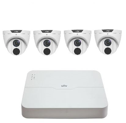 8 Channel 4x6Mp Camera Turret Kit (UNV) - Clear Digital