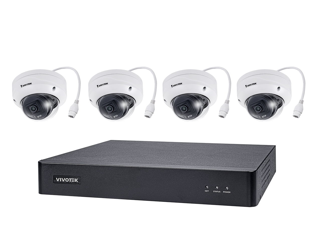 4x FD9380-H 2.8mm - ND9213P-V2 Kit Vivotek - Clear Digital