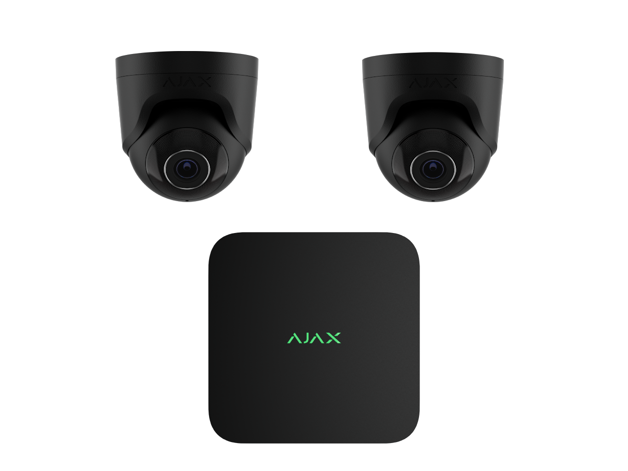 2 x 5mp TurretCam - 8 Channel Ajax Kit - Clear Digital