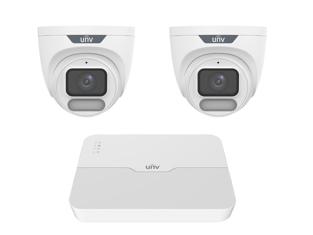 8 Channel 2x 6Mp Owlview Camera Turret Kit Uniview (UNV) - Clear Digital