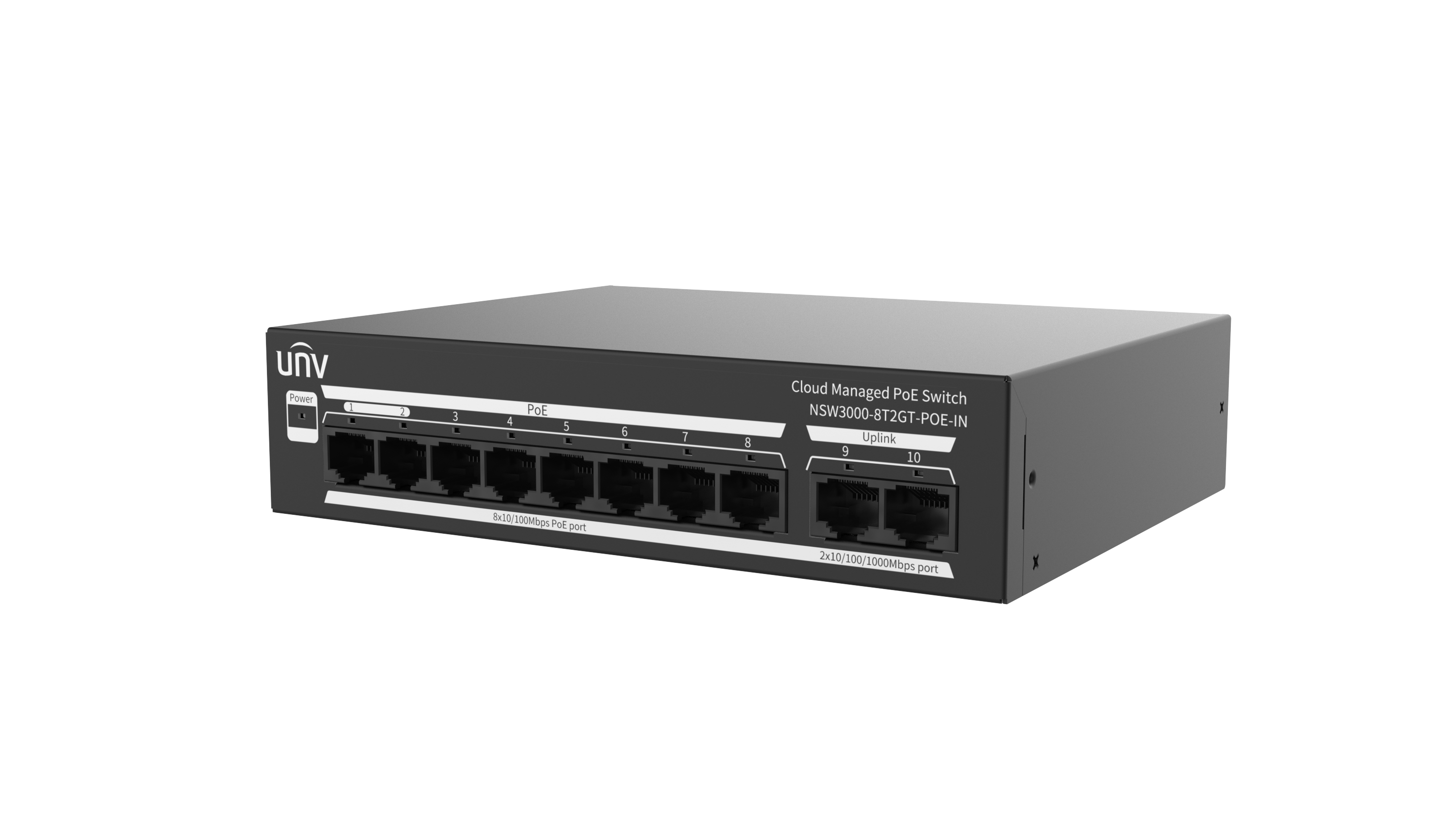 Uniview 10 Port PoE Cloud Managed Ethernet Switch - Clear Digital